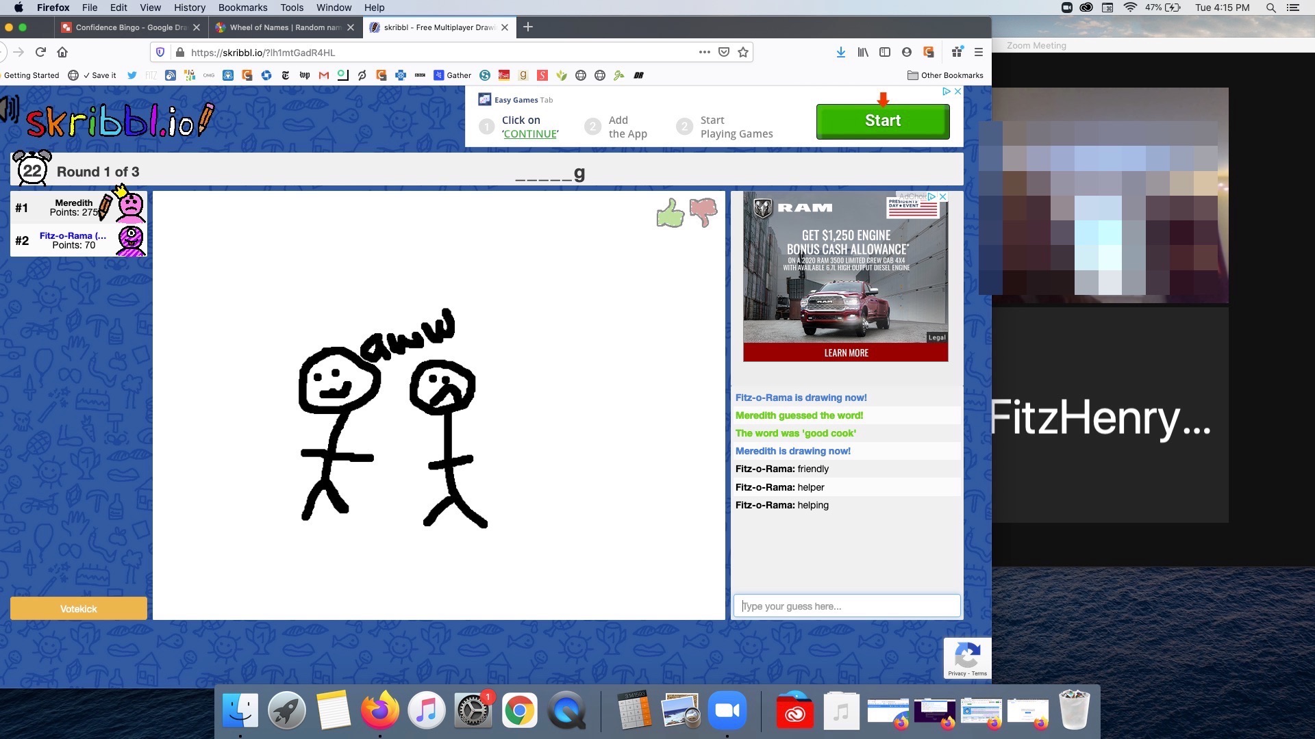 Distance Learning: A Fun Self-Confidence Building Game